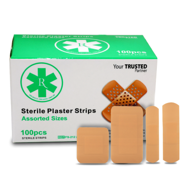Sterile Adhesive Plaster Strips, Assorted pk of 100 - ARASCA Medical ...